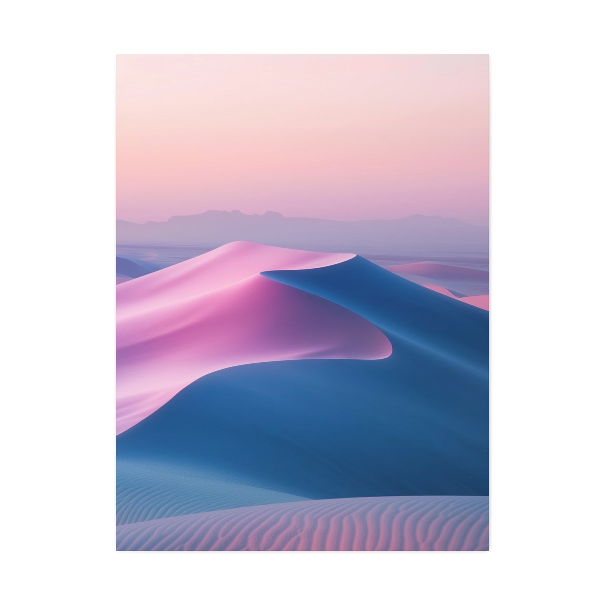 Digital Art - Minimalist - Blue and Purple Sand Dunes – Throttle Designs