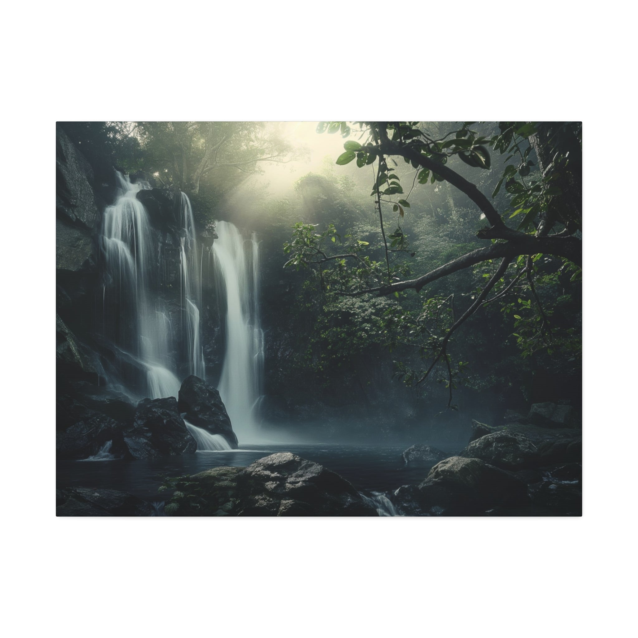 Art - Waterfall - Nature - Forest – Throttle Designs