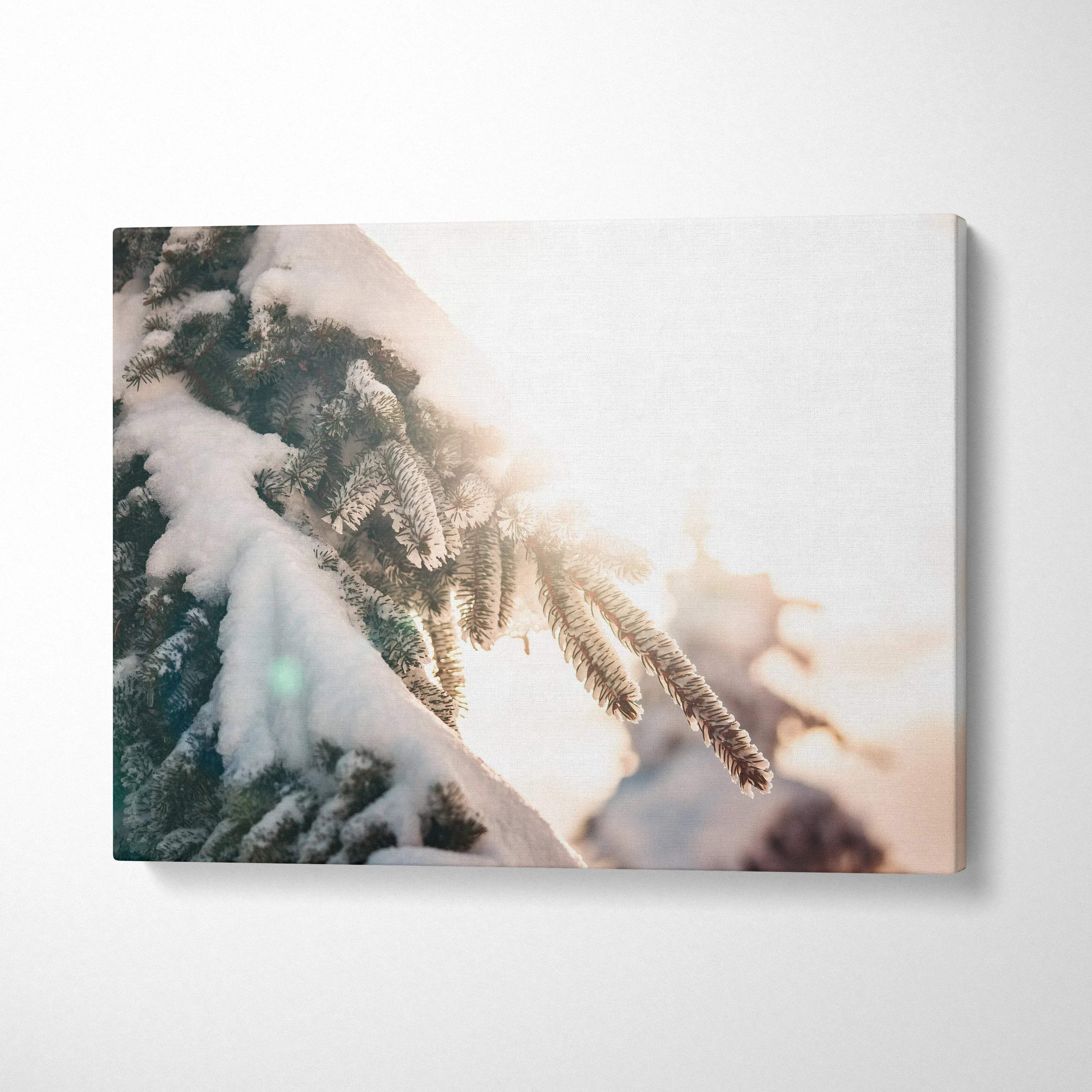 Stunning Digital Winter Wall Art Featuring Snowy Trees For Home Decora ...
