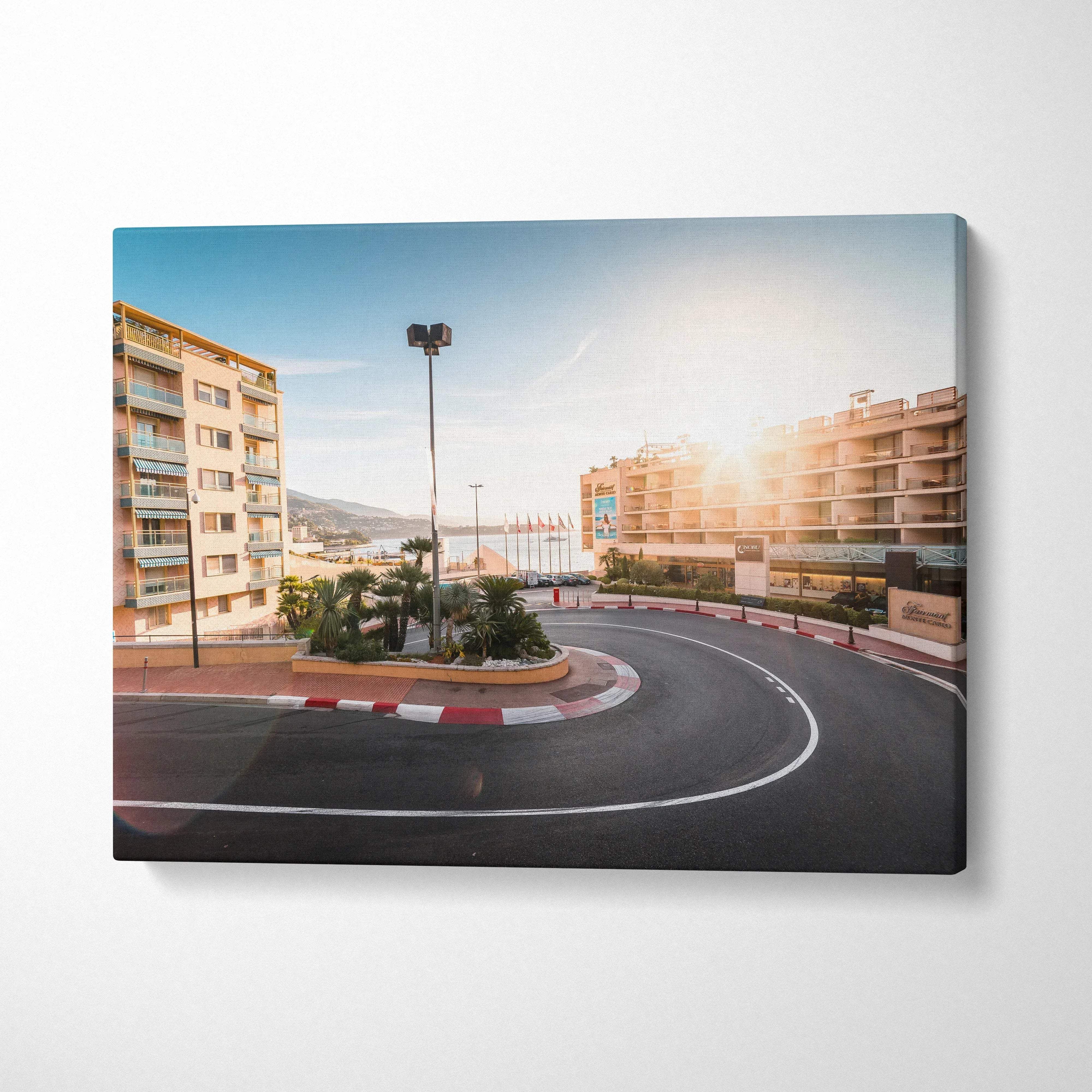 Monaco F1 Track Hairpin Architecture Canvas Wall Art – Throttle Designs
