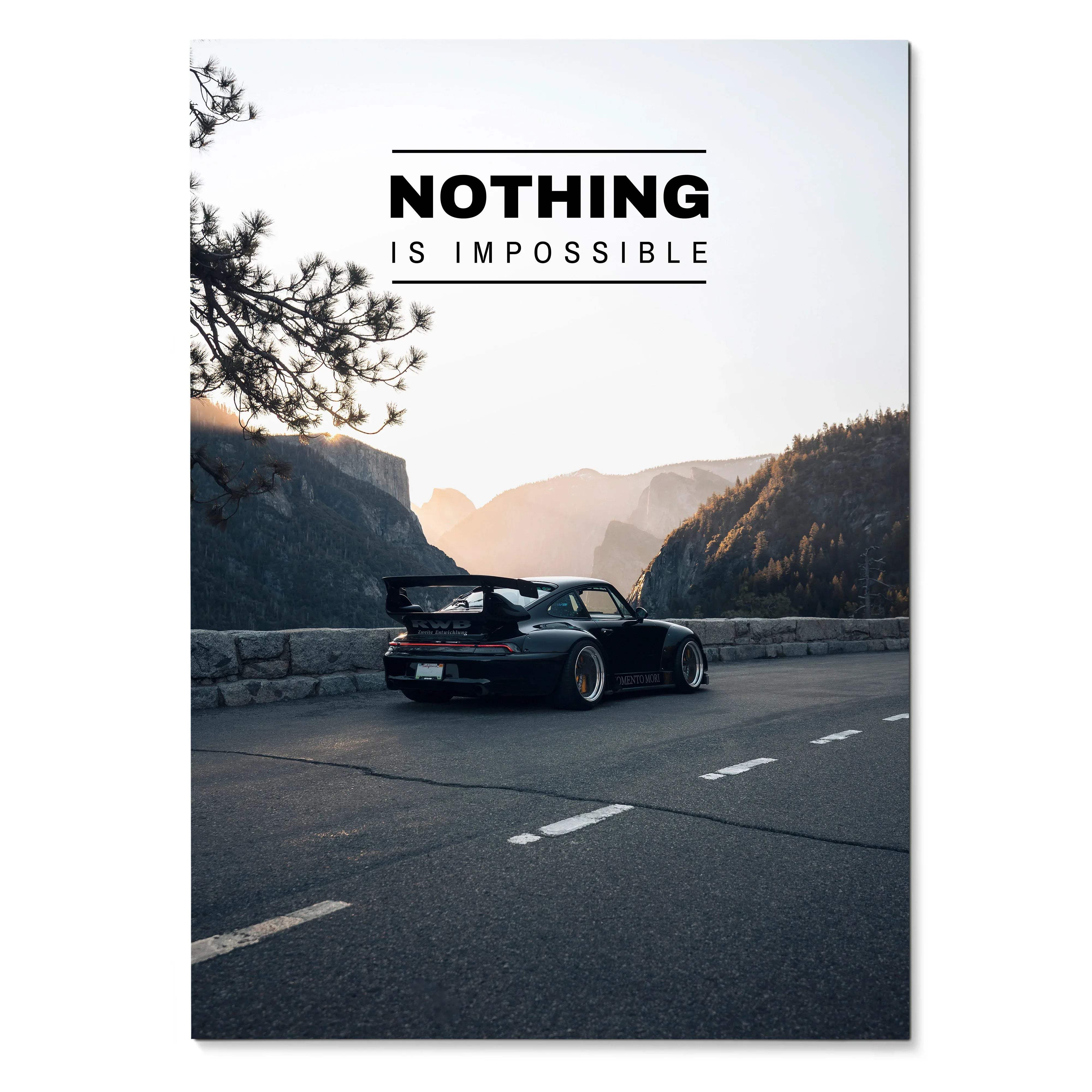 Motivational Poster – RWB Porsche 911 Inspiring Text #002 Art ...