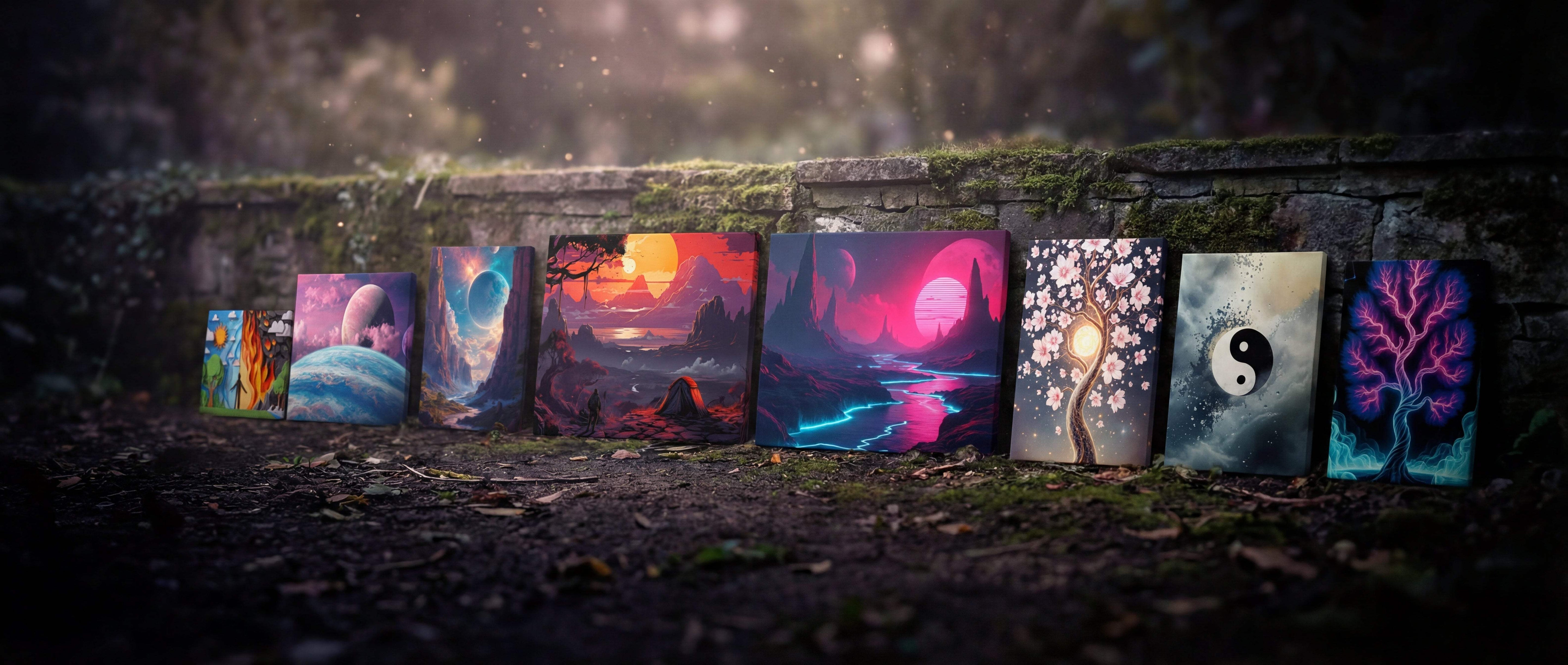 Vertical Visionary Canvas Art | Sci-Fi & Surreal Art – Throttle Designs